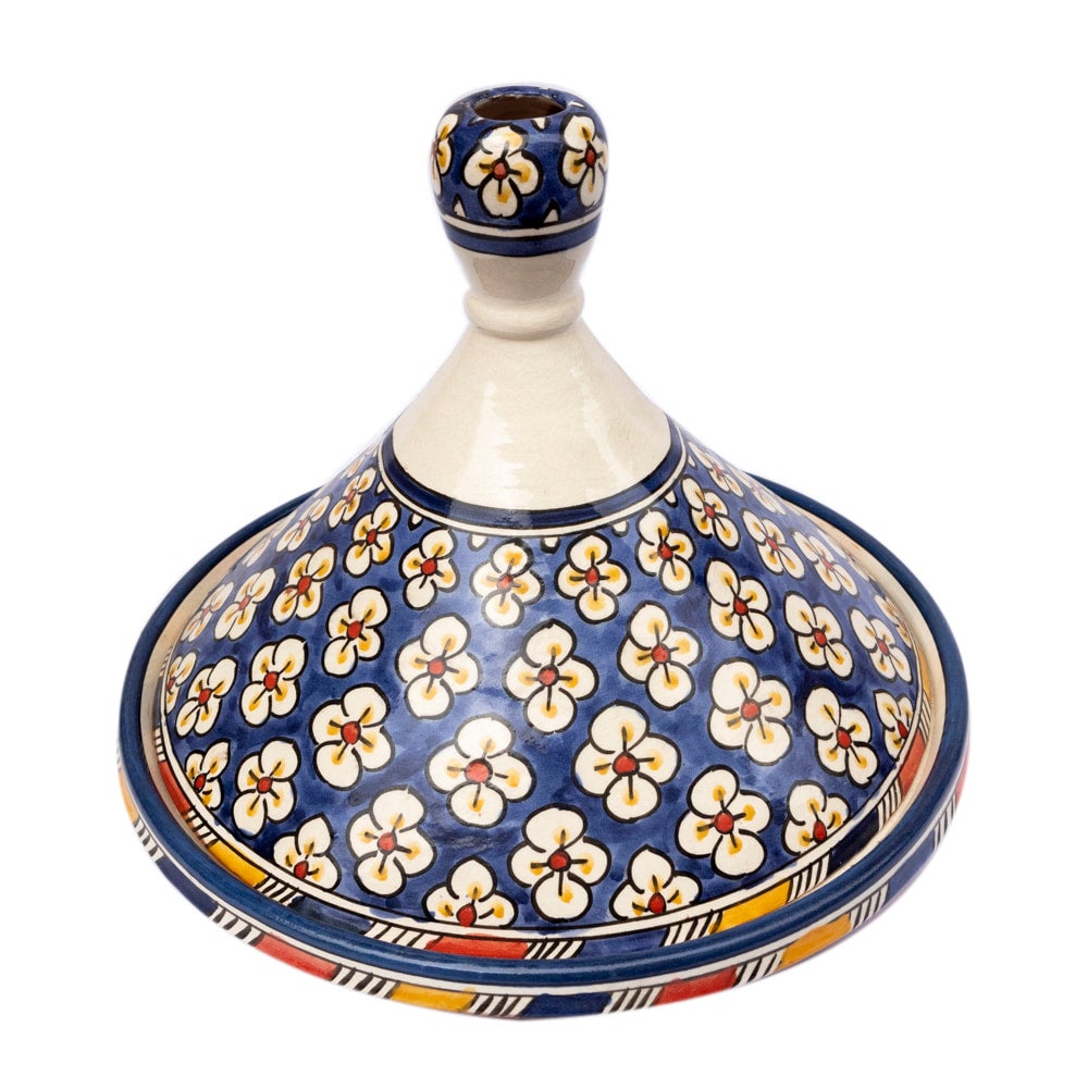 Navy Flora Tajine | Red Ramia Trading
