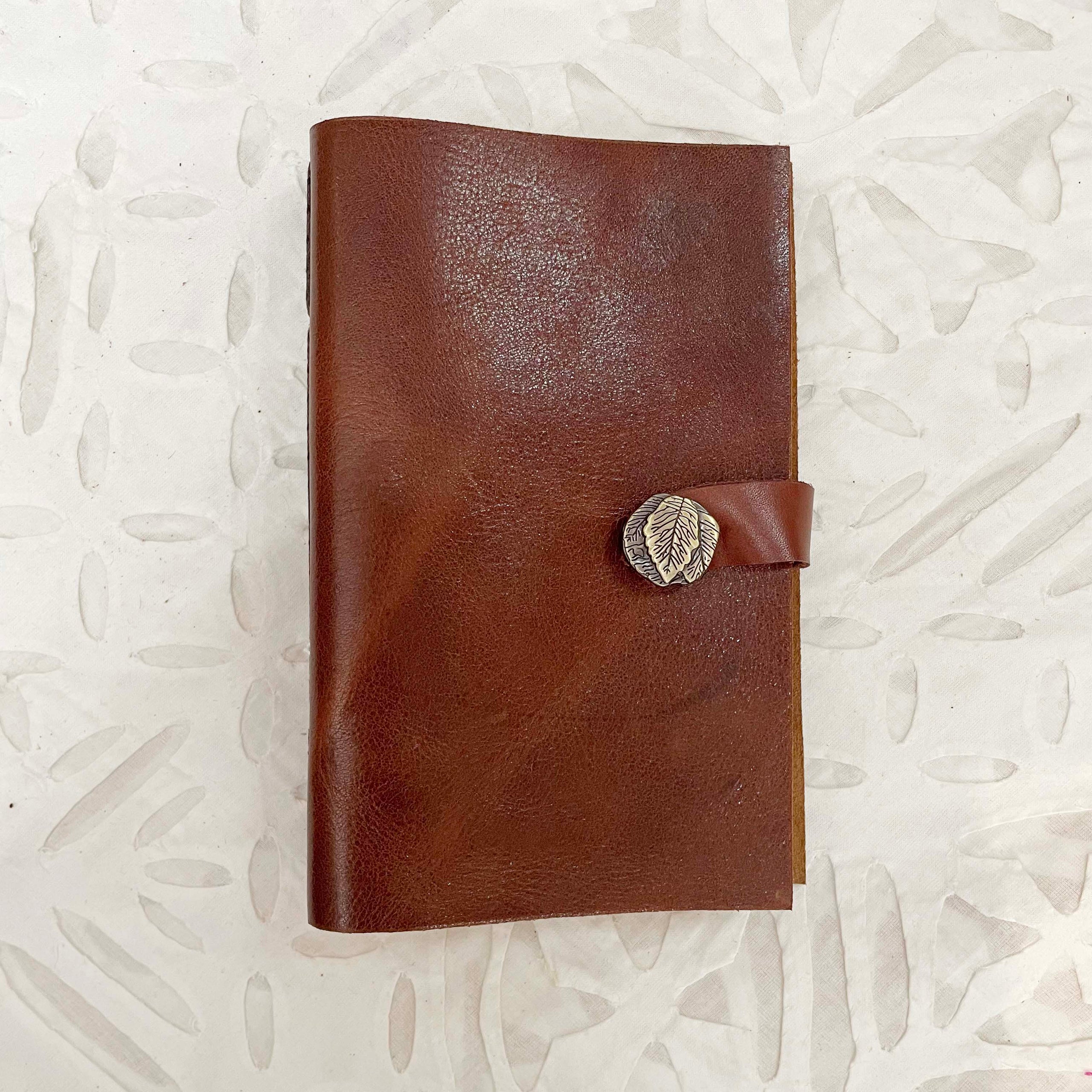 Leather Bound Journal Small | Red Ramia Trading