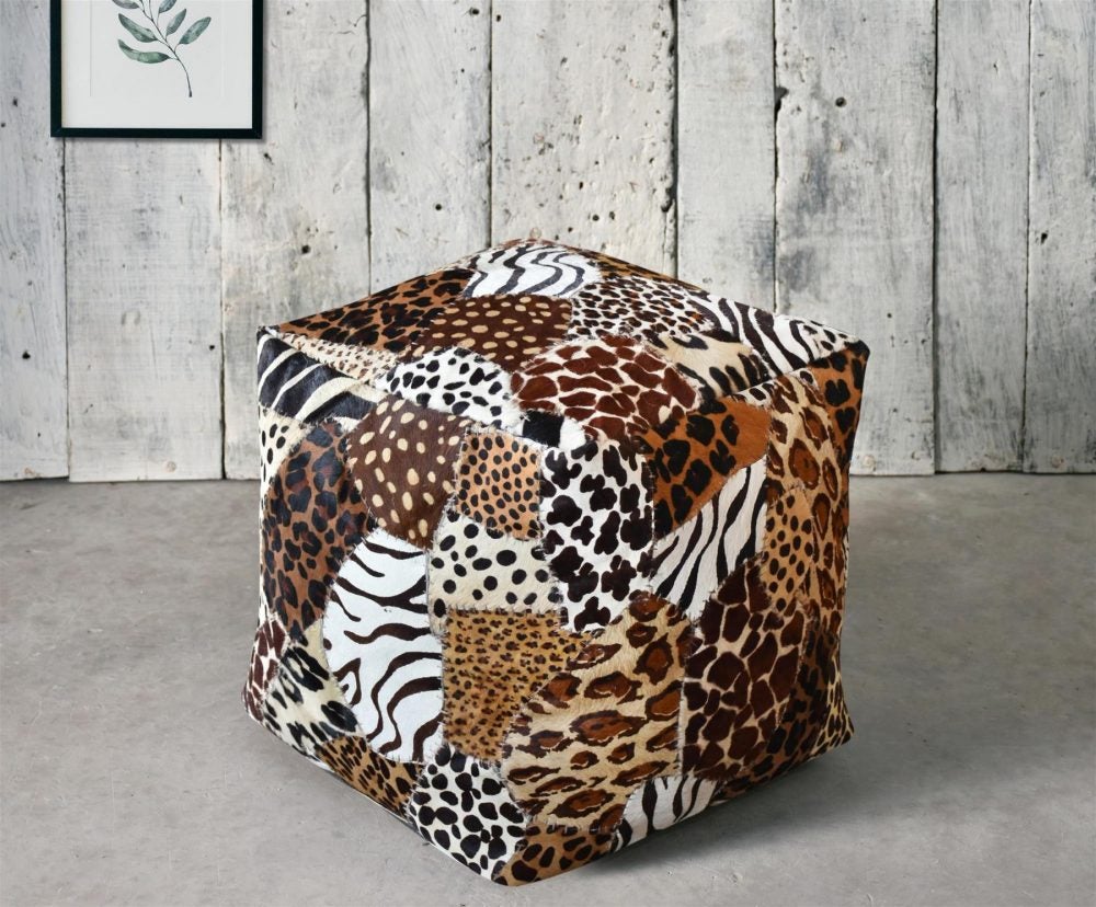 Nascot Pouffe | Red Ramia Trading